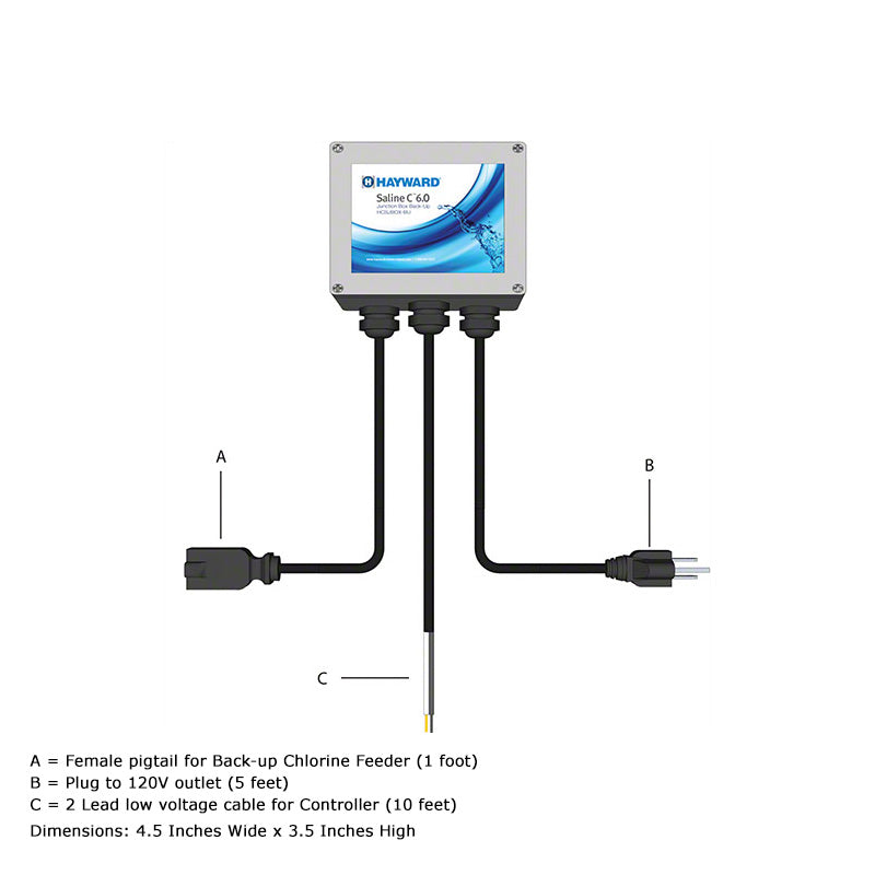 HCSJBOX-BU - Saline C Pre-wired Electrical Sanitizer Back-Up Junction ...