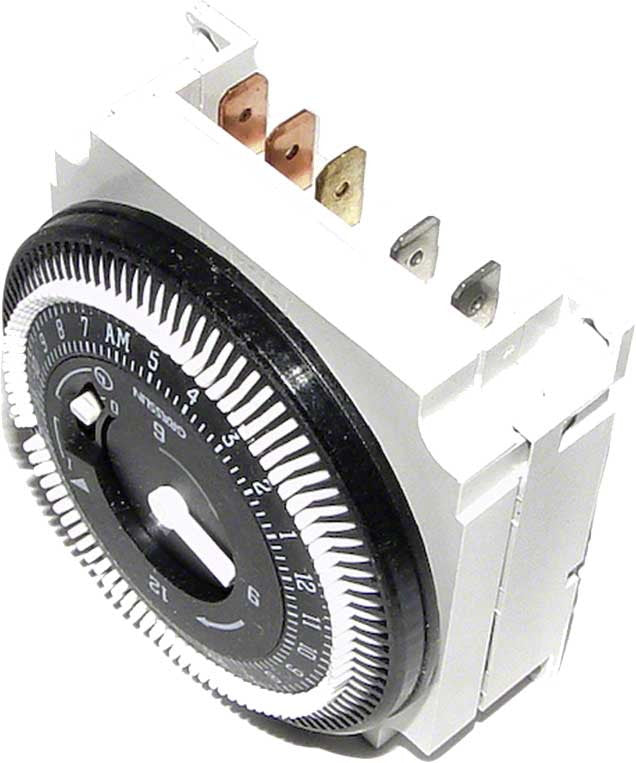 Panel Mount 24-Hour Timer Clock With Override - 240V SPDT - Intermatic ...