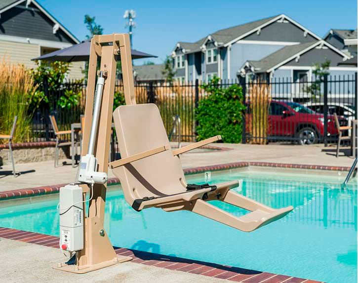 SR Smith multiLift2 Pool Lift - Taupe - No Anchor - 580-0000N-TP