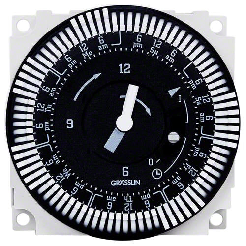 Panel Mount 24-Hour Timer Clock With Override - 240V SPDT - Intermatic ...