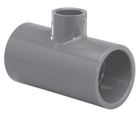 6 x 6 x 4 Inch Tee, Reducing, Socket - Schedule 80 - 801-532
