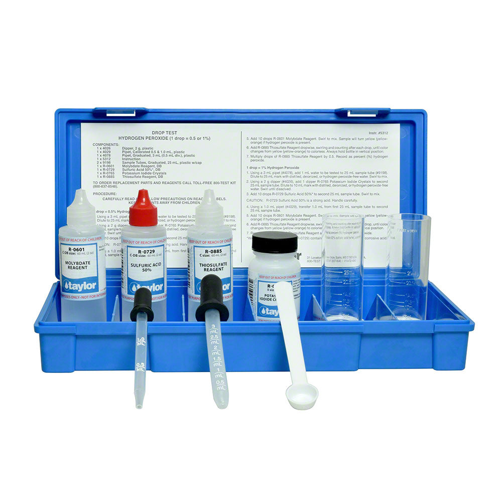 Taylor Drop Test Hydrogen Peroxide Pool Test Kit - K-1443