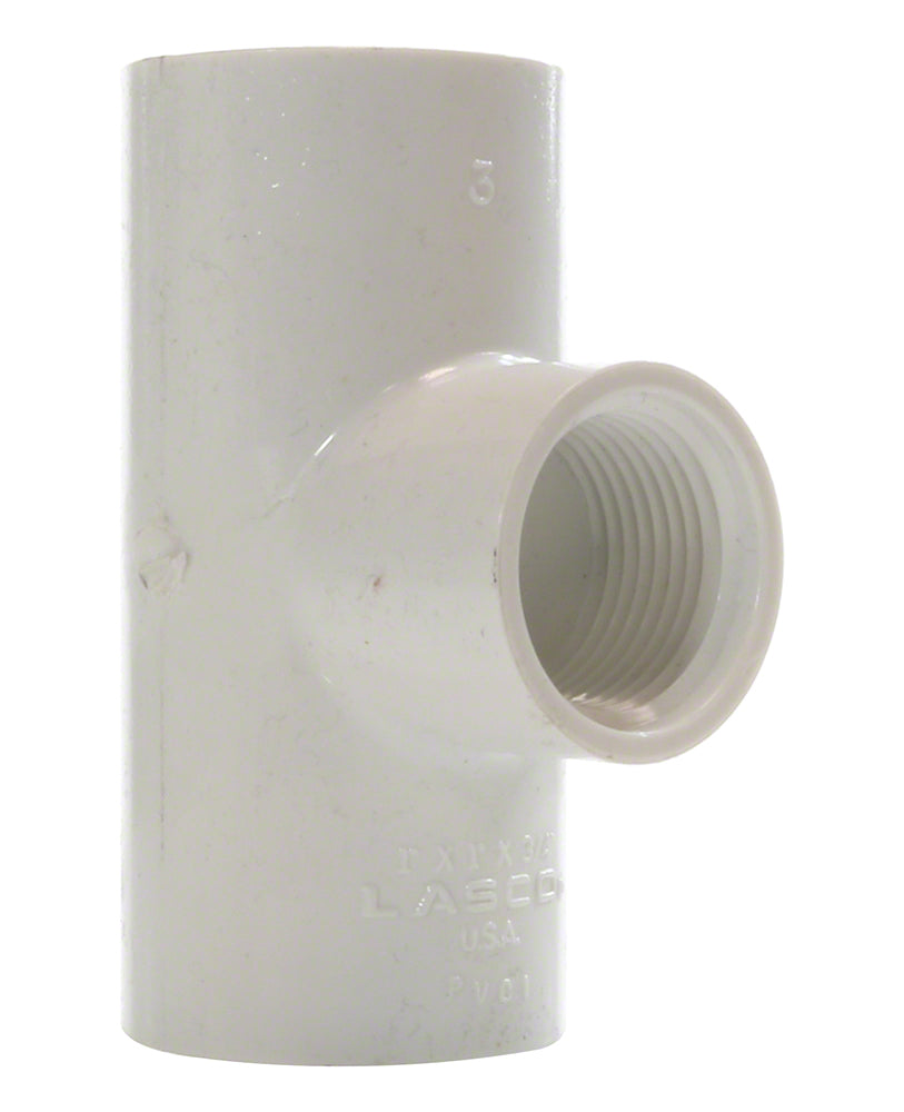 1 x 3/4 Inch Tee, Snap-on Snap x FIPT - Schedule 40 - 464-131