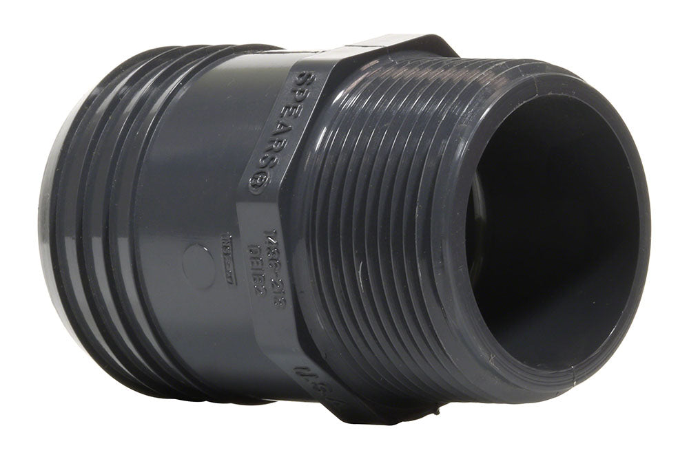 2 x 1 1/2 Inch Insert Male Adapter, Reducing MPT x Insert - Schedule 40 ...